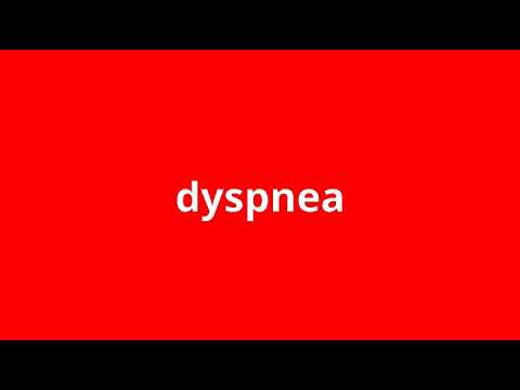 what is the meaning of dyspnea