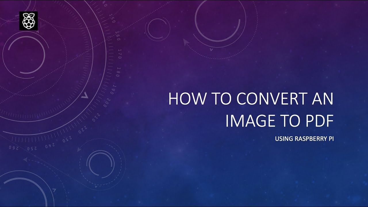 Raspberry Pi Convert image to pdf