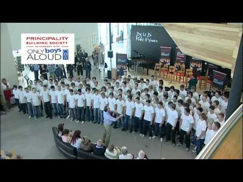 Only Boys Aloud in harmony with Principality