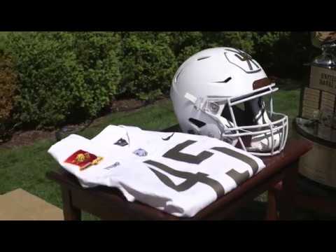President Trump Presents the Commander in Chief Trophy to the U.S. Military Academy Football Team