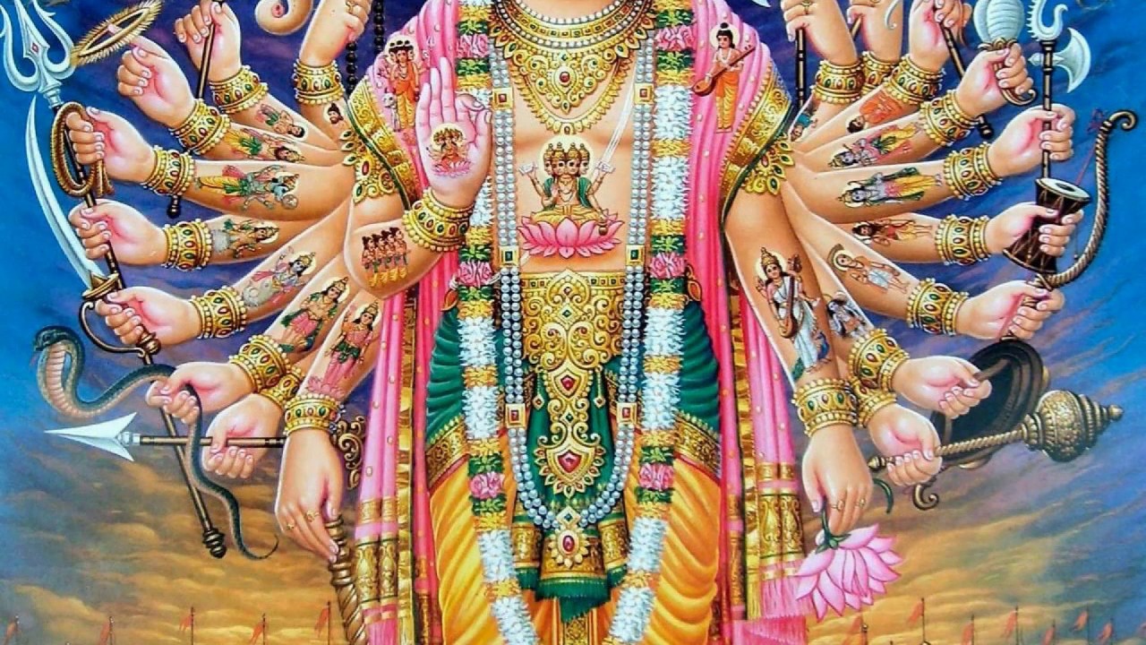 Lord Krishna Viraat Roop wallpapers