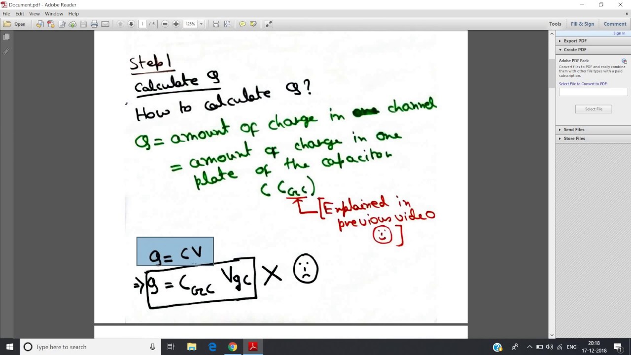 Drain Current expression in MOSFET(PART1)