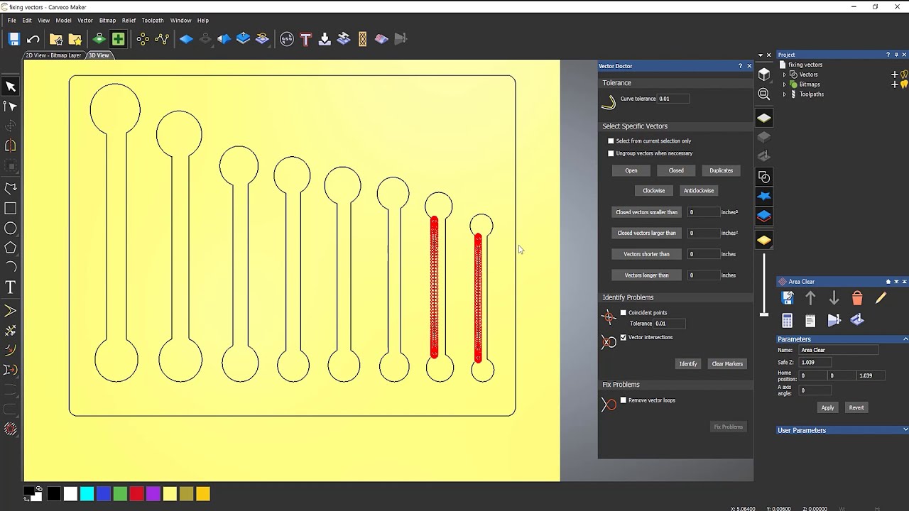 Carveco Maker: Fixing Imported Vectors