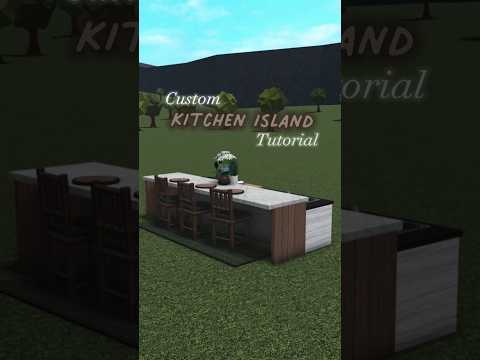 Custom #bloxburg kitchen island