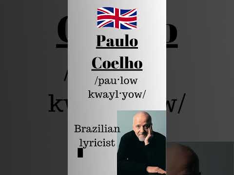 How to Pronounce Paulo Coelho Correctly in British English #learnenglish #learnenglishtogether