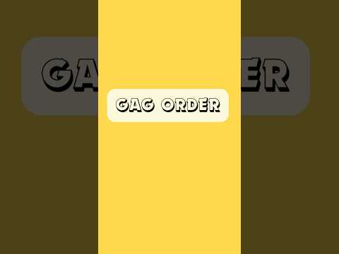 Gag Order | Meaning | #shortvideo #youtubeshorts #youtube #video #vocabulary #english #writing