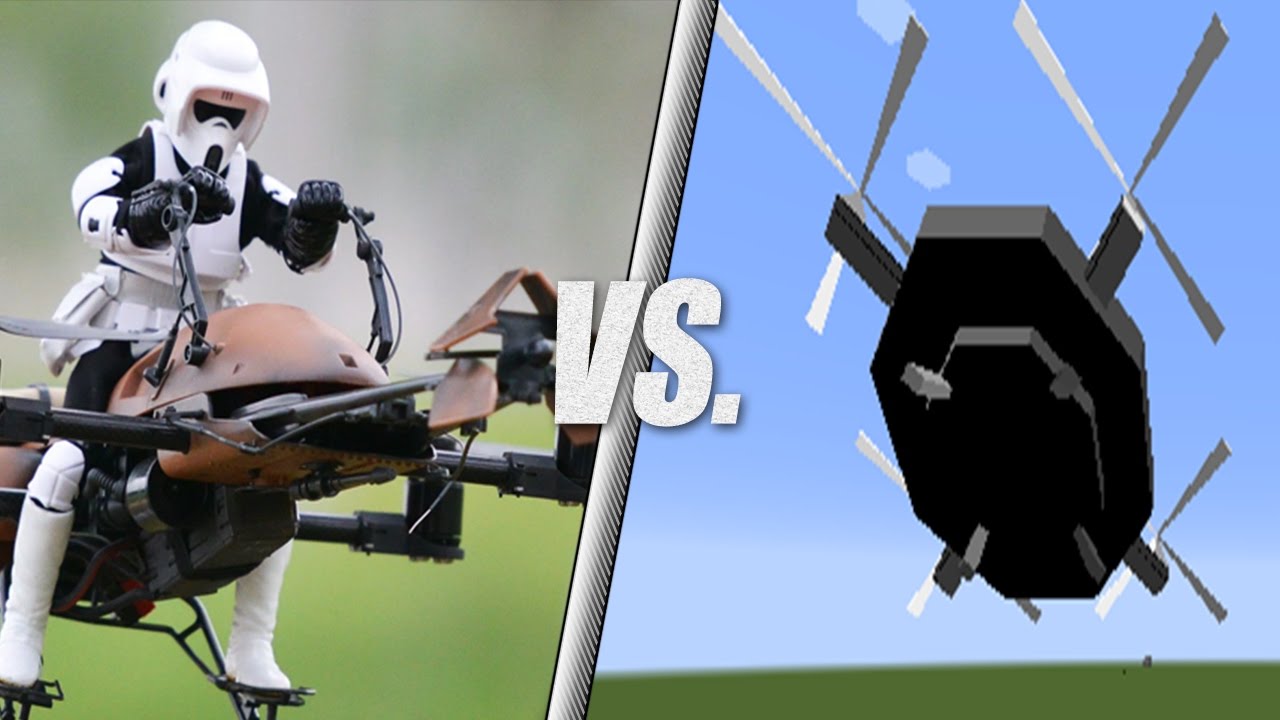 Minecraft drone vs. Real life drone