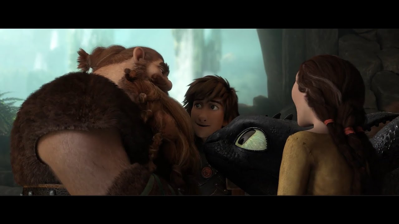 How to train your dragon 2 movie scene - The family reunion