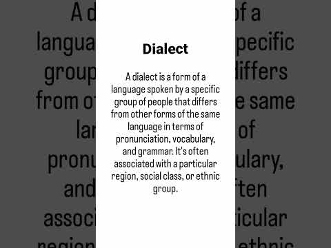Dialect. #english #linguistics #languageandlinguistics #dialectics #phonology #englishgrammar