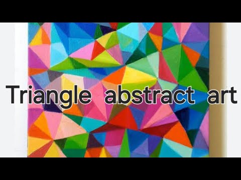 Triangle abstract art #abstractlovers #art_works_by_poonam