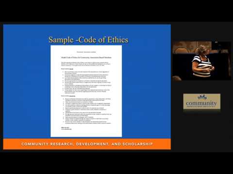 Developing a Code of Ethics - CAI 2013 Annual Conference