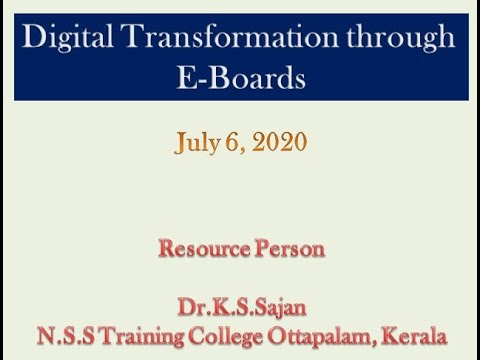 Digital Transformation through E Boards