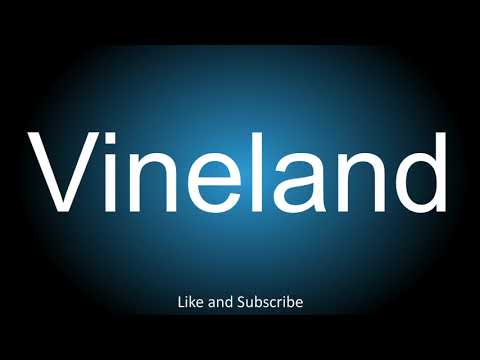 How to correctly pronounce - Vineland.