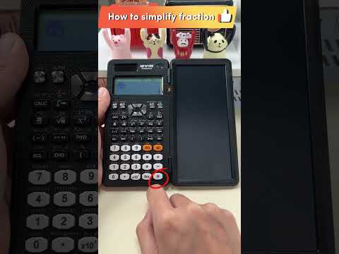 How to simplify fraction in NEWYES Scientific Calculator es991#newyes #scientificcalculator