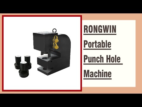 RONGWIN Portable CH-100A 100Ton Hydraulic punch hole machine steel punching machine