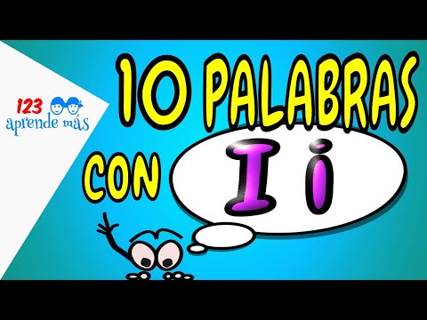 10 palabras con la letra i para niños de preescolar.