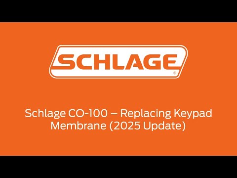 Schlage CO-100 - Replacing Keypad Membrane (2025 Update)