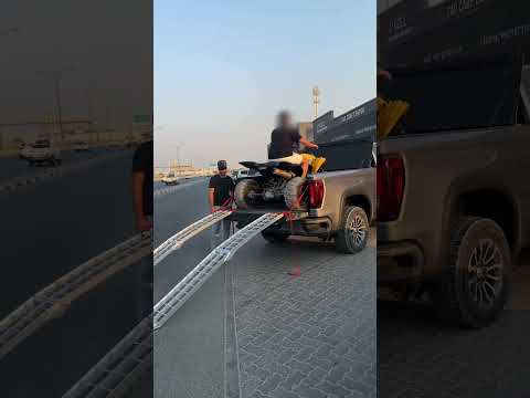 Aluminum Ramp for ATV load and unload | Al-Khubaizi UAE #shorts #motorcycle #aluminium #alkhubaizi
