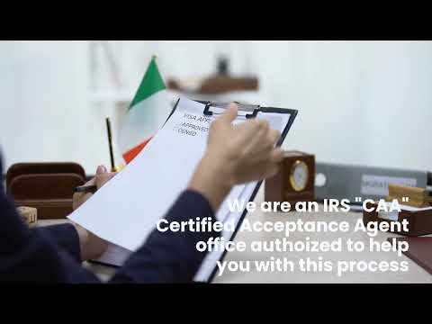 IRS ITIN Certified Acceptance Agent Office!