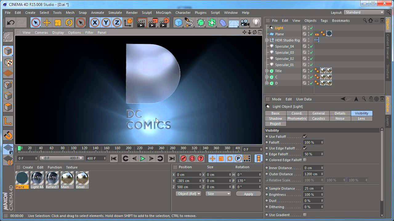Tutorial: Recreate the Logo Opening for DC Comics