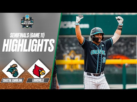 Coastal Carolina vs. Louisville: 2025 Men's College World Series | Extended highlights
