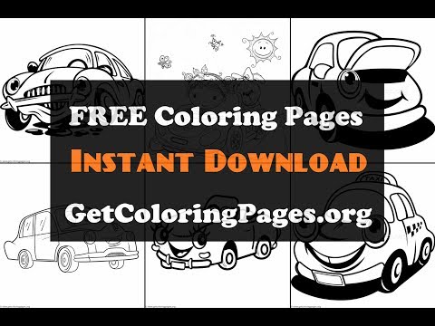 Car coloring pages for kids