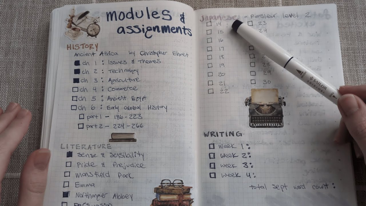 my self-study syllabus 🍂 autumn curriculum