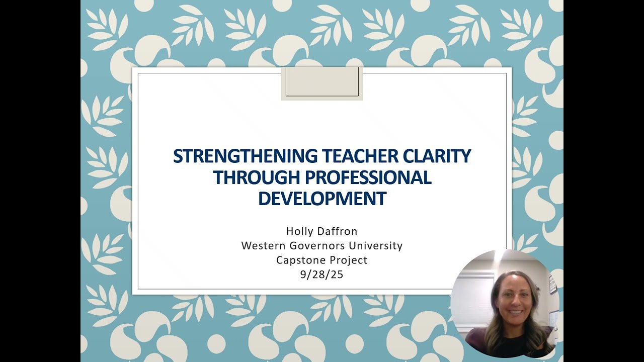 WGU Capstone Presentation Styled