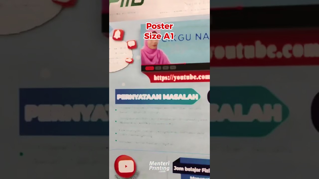 Poster Printing Size A1... #menteriprinting #stickerlabel #stickermurah #posterdesign #poster