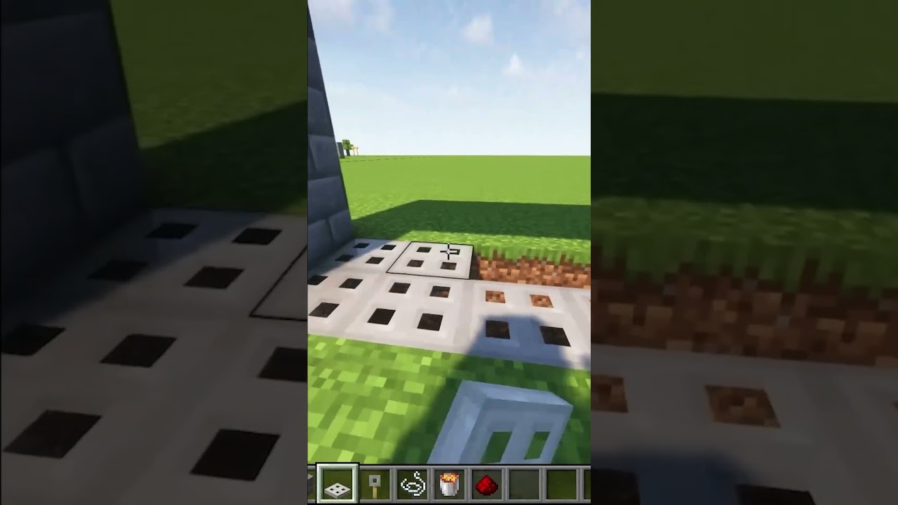 MINECRAFT TRAPDOOR TRAP #minecraftshorts #minecraft #shorts