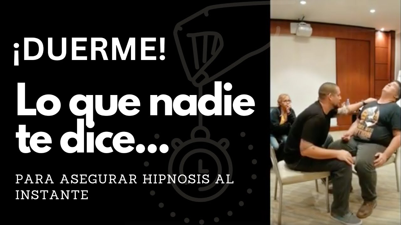 Inducir HIPNOSIS al INSTANTE... y que SIEMPRE FUNCIONE