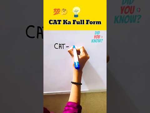CAT Full Form 💯 || What is full form of CA #exam #cat #viralshorts