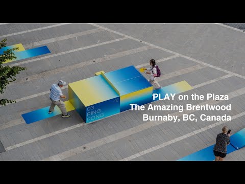 PLAY on the Plaza by MASSIVart at the Amazing Brentwood in Vancouver