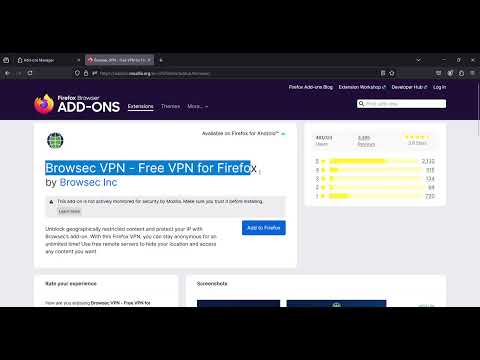 how to install Browsec VPN on Firefox browser | how to Use Browsec VPN Extension on Firefox