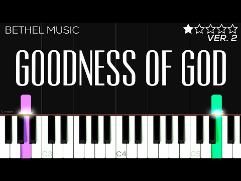 Bethel Music - Goodness Of God | EASY Piano Tutorial