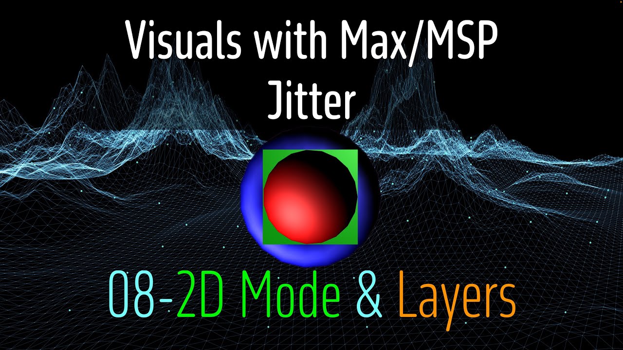 Jitter in Max/MSP Beginner Course - 08 - 2D Mode & Layers