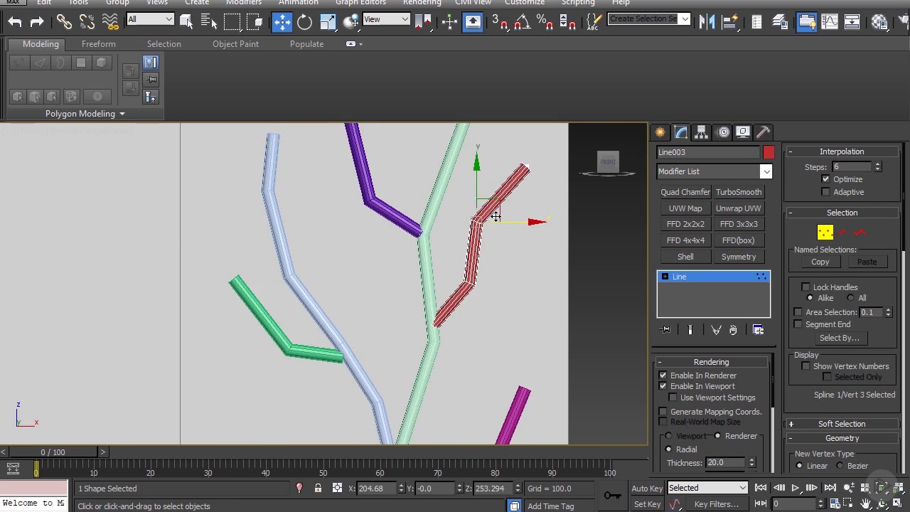 23  Creating a Tree Branch in 3ds Max