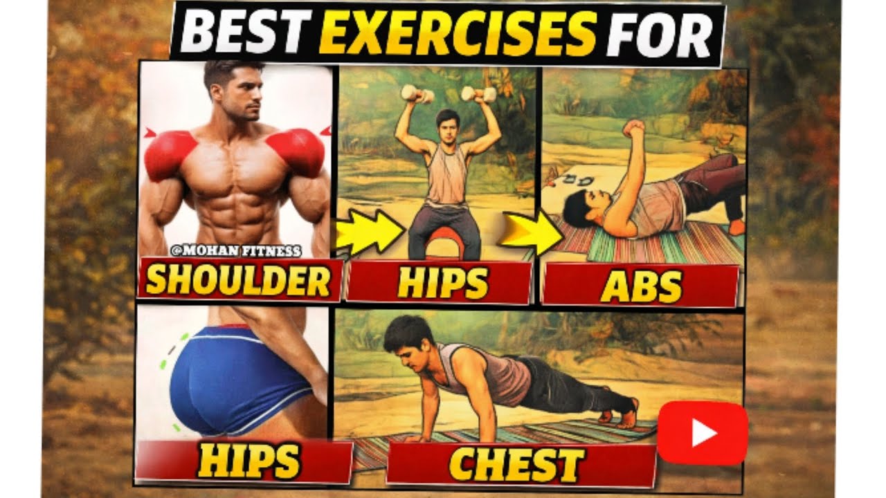 Upper body Shoulder, Hips, Abs & Chest Workout 🔥 #ChestWorkout #abs #HipFix #ShoulderDay