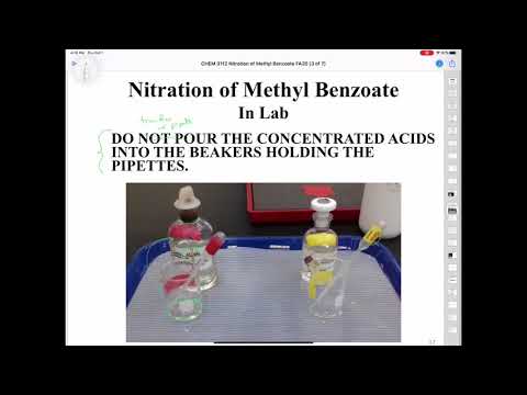 CHEM 3112 Experiment 12.2A Nitration of Methyl Benzoate Lab Lecture