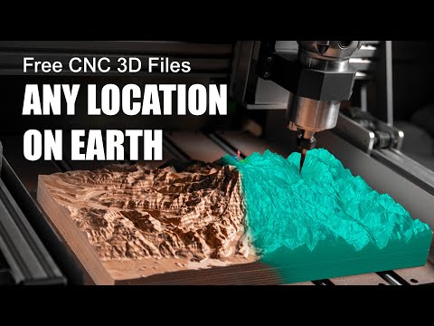 Awesome FREE Terrain Files for CNC - Easily Download STL Topographical Maps