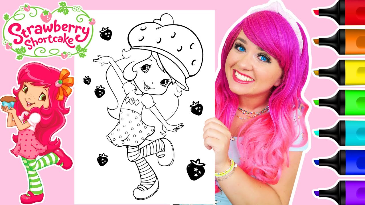 Coloring Strawberry Shortcake 🍓 | Prismacolor Paint Markers