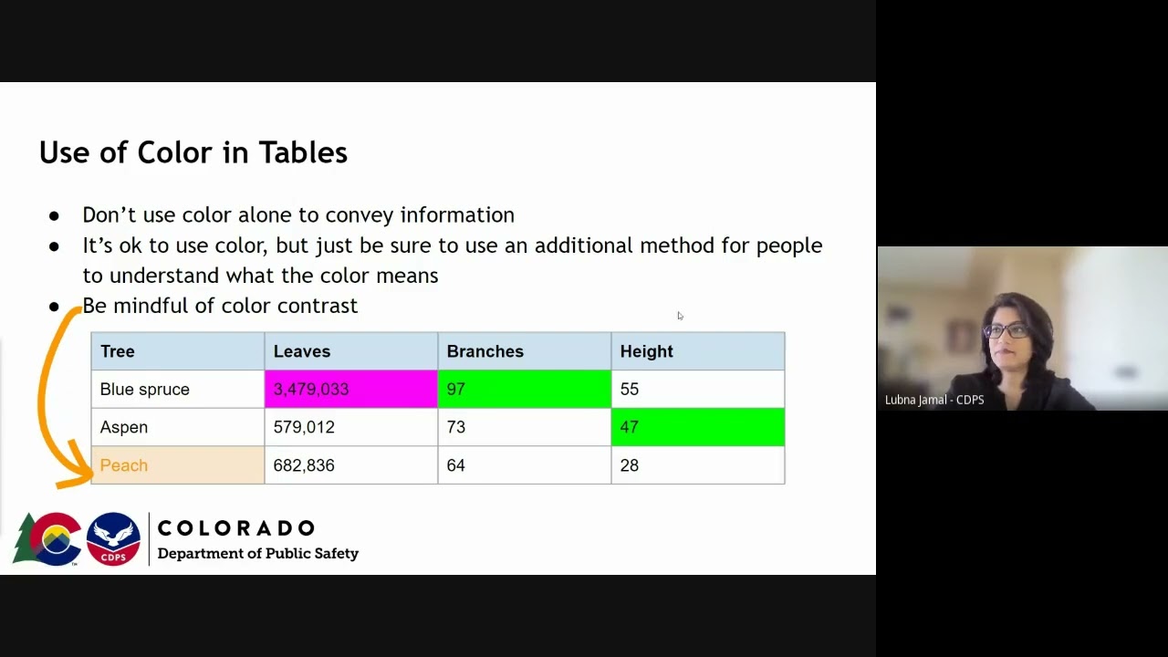 CDPS Accessibility: Accessible Tables Workshop