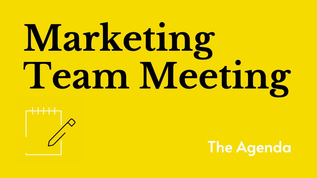 Meeting Agenda Video Template (Editable)