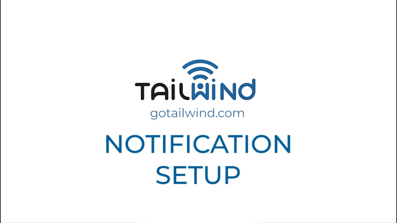 Tailwind iQ3 - How To Set Up Notifications