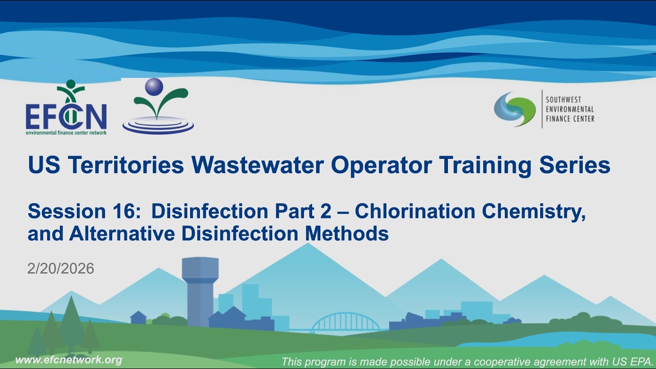 Op Cert Wastewater Session 16 - Disinfection - Part 2