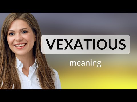 Vexatious — VEXATIOUS definition