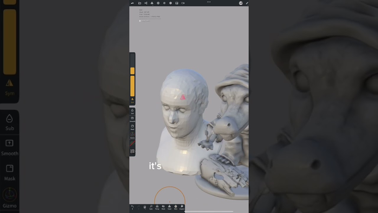 Nomad sculpt tutorial, why some objects might look blocky and pixelated and how to fix it.