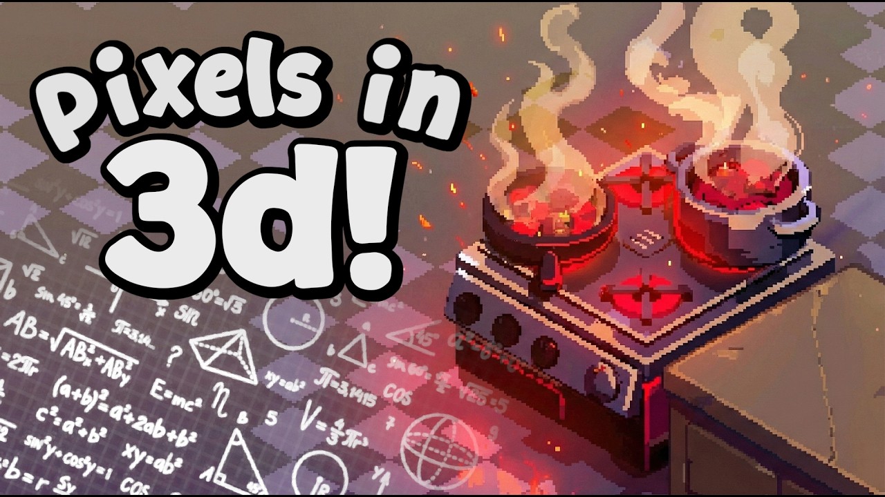 The Secret to Crisp 3D Pixel Art Rendering | Pixel Perfect