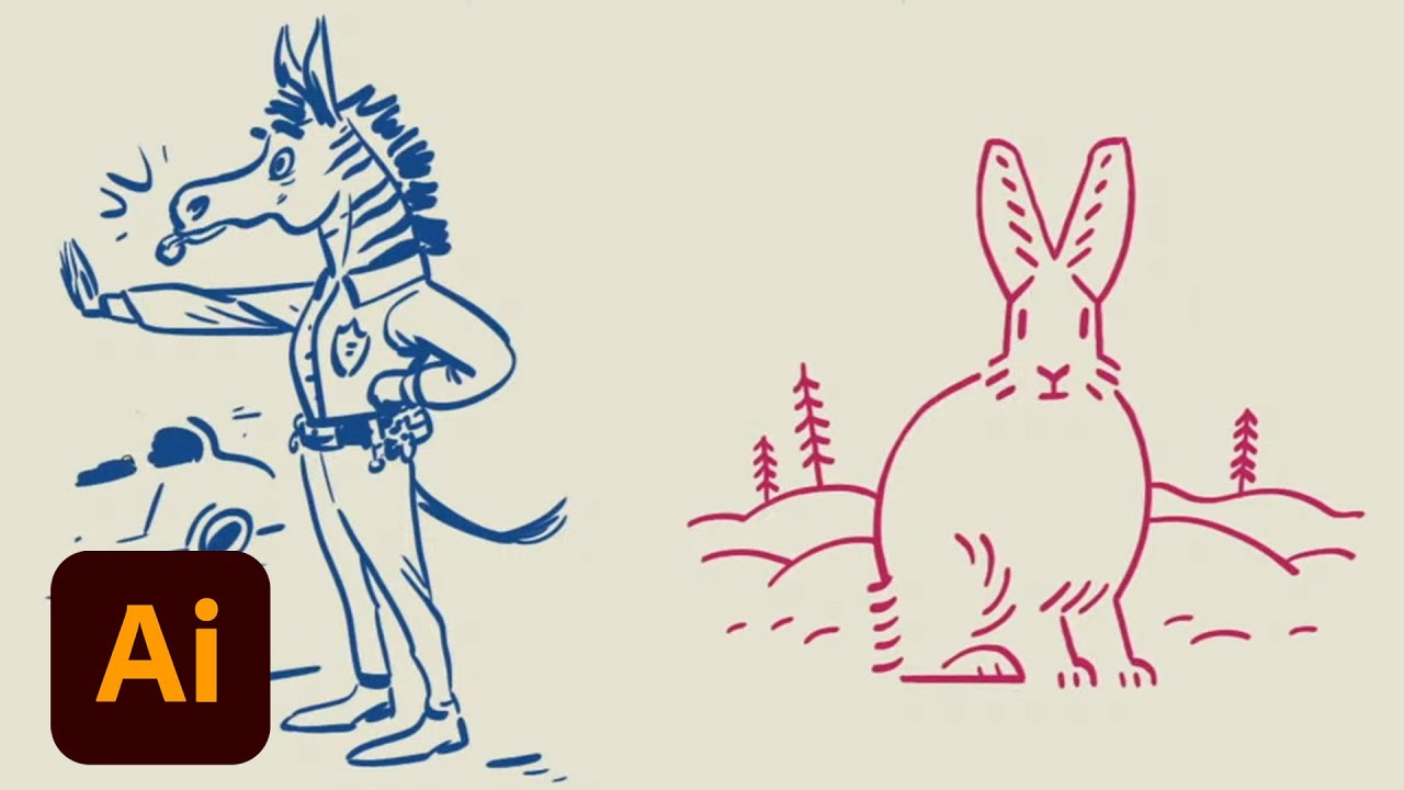 Draw Along with Kyle T. Webster - Arctic Hare | Adobe Creative Cloud