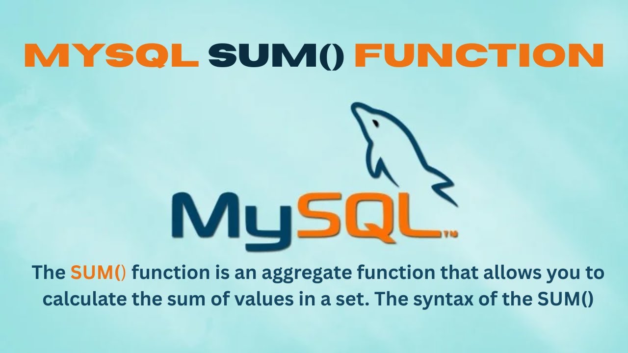 MySQL SUM function